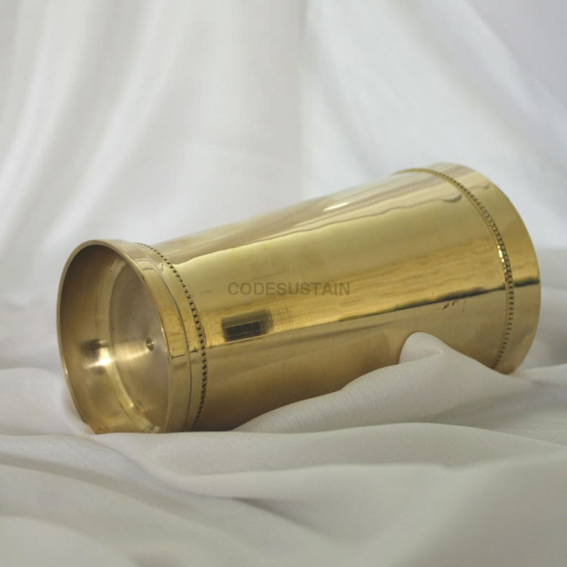 Brass Patiala Glass Lassi | Traditional Indian Drinkware for Refreshing ...
